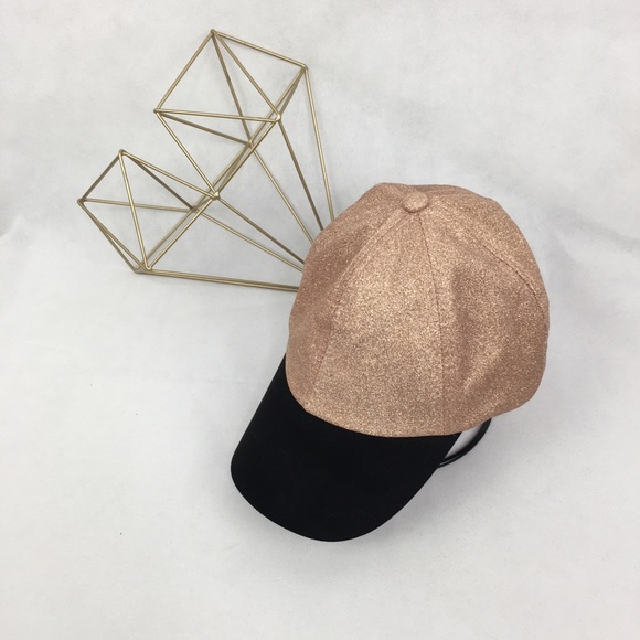 Accessories | Rose Gold Ball Cap Nwot | Poshmark